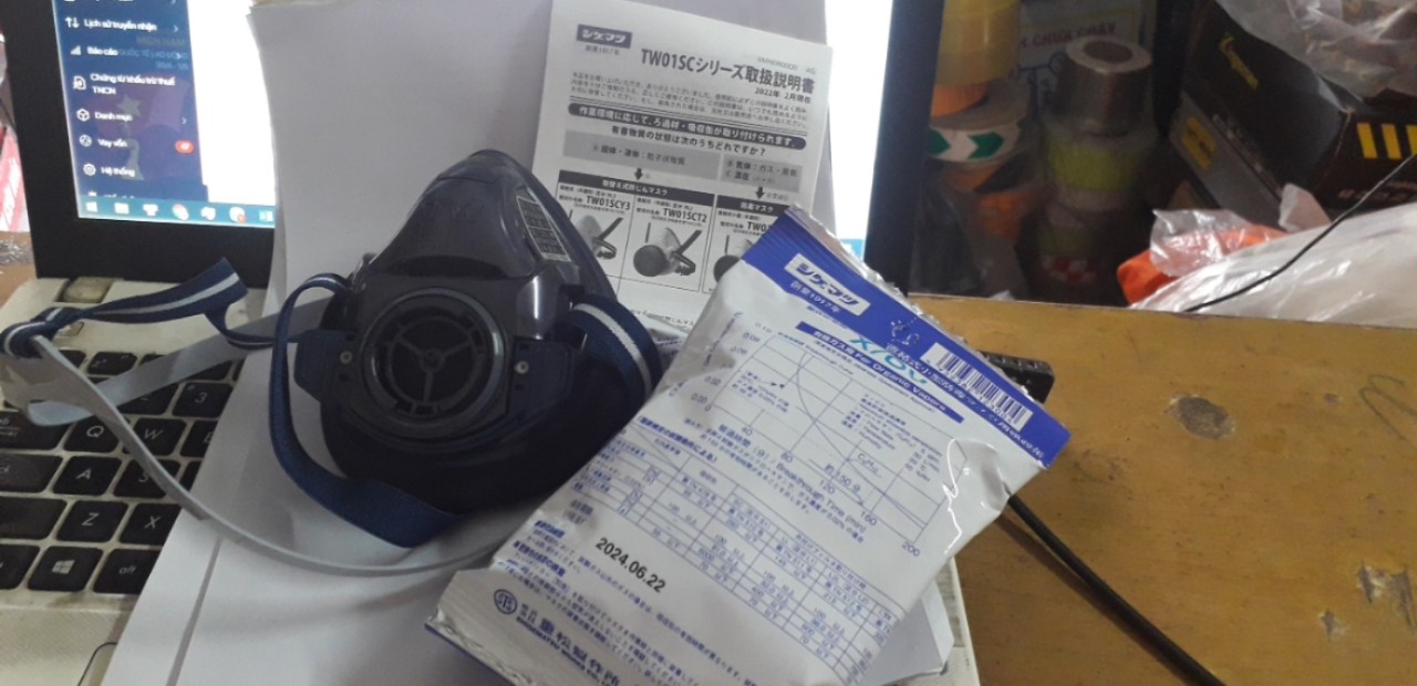 Mặt nạ SHIGEMATSU TW01SC, MẶT NẠ PHÒNG ĐỘC NHẬT BẢN, MẶT NẠ PHÒNG BỤI ...